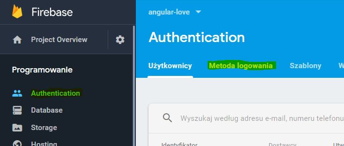 Angular & Firebase - Backend as a Service - CRUD & Login, cz. I