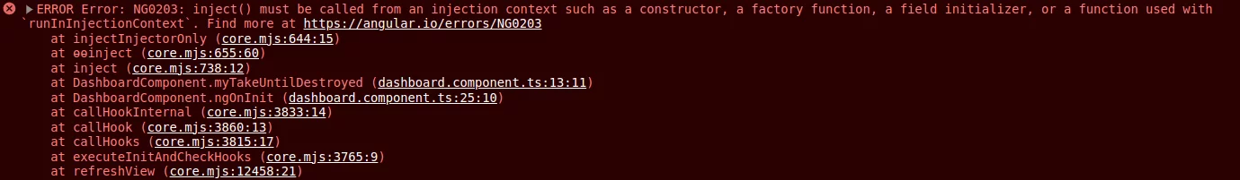 Angular 16 introduces DestroyRef - Callback when a component is being destroyed
