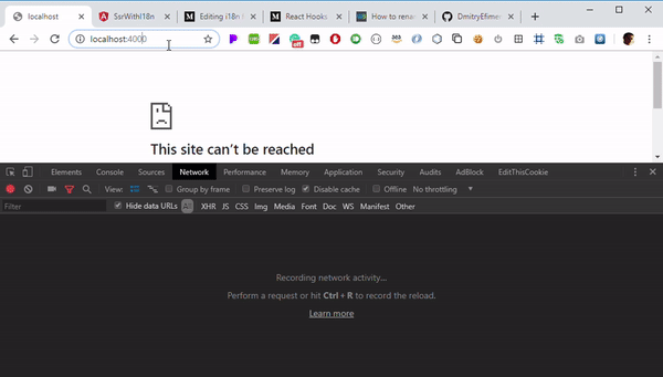 Implementing multi-language Angular applications rendered on a server (SSR)