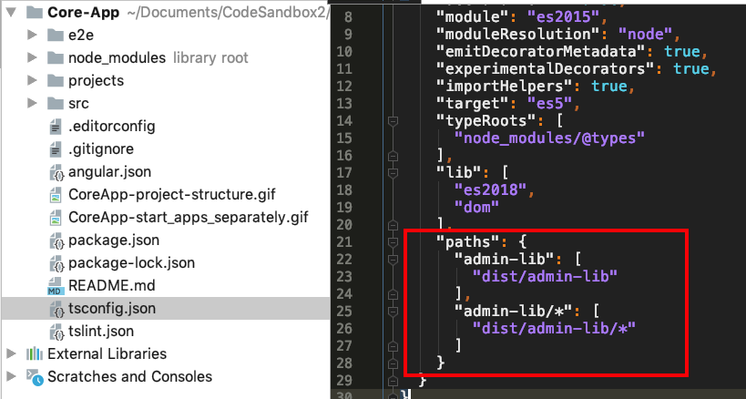 Mono repo Angular project with NgRx state management and lazy-loading