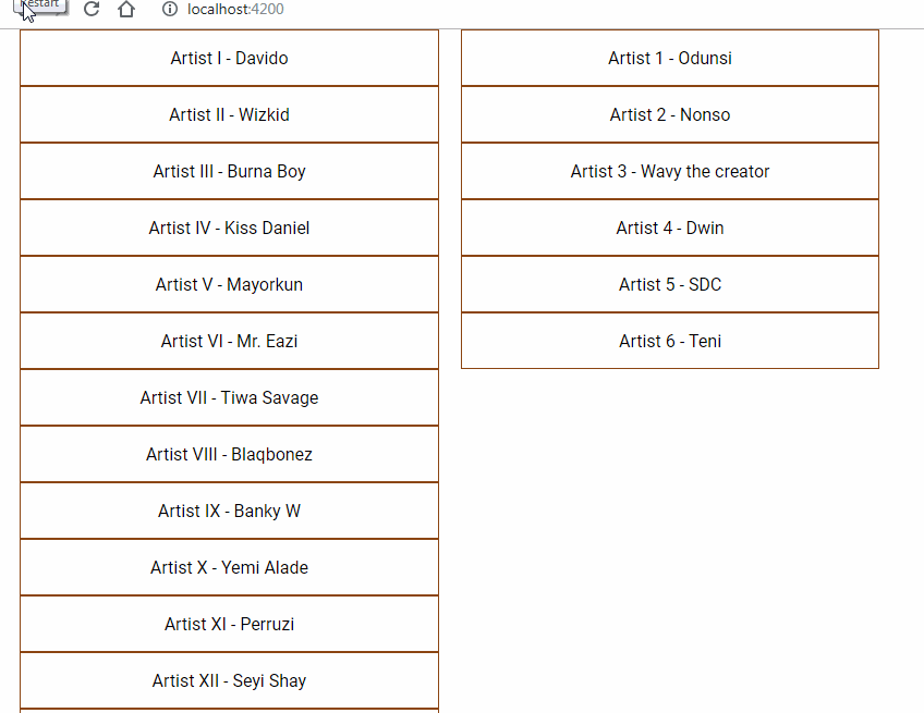 Angular 7 drag and drop feature - building interactive lists