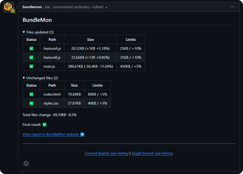 Using BundleMon to track your Bundle size